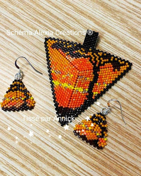 3d Peyote Triangle Pattern Africa 2 Patterns 9 and 24 Rows - Etsy