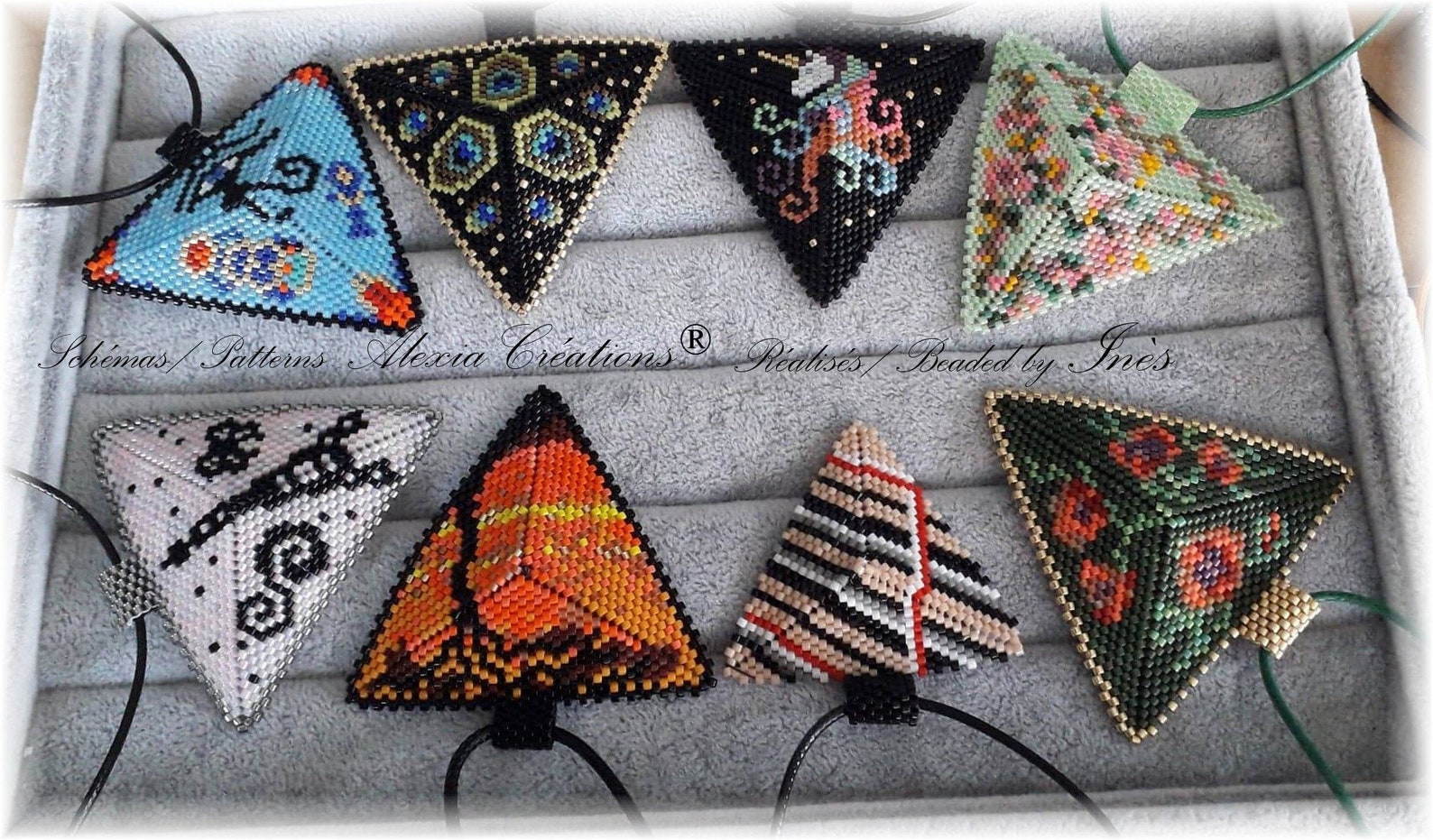 3d Peyote Triangle Pattern - Flowers - Etsy