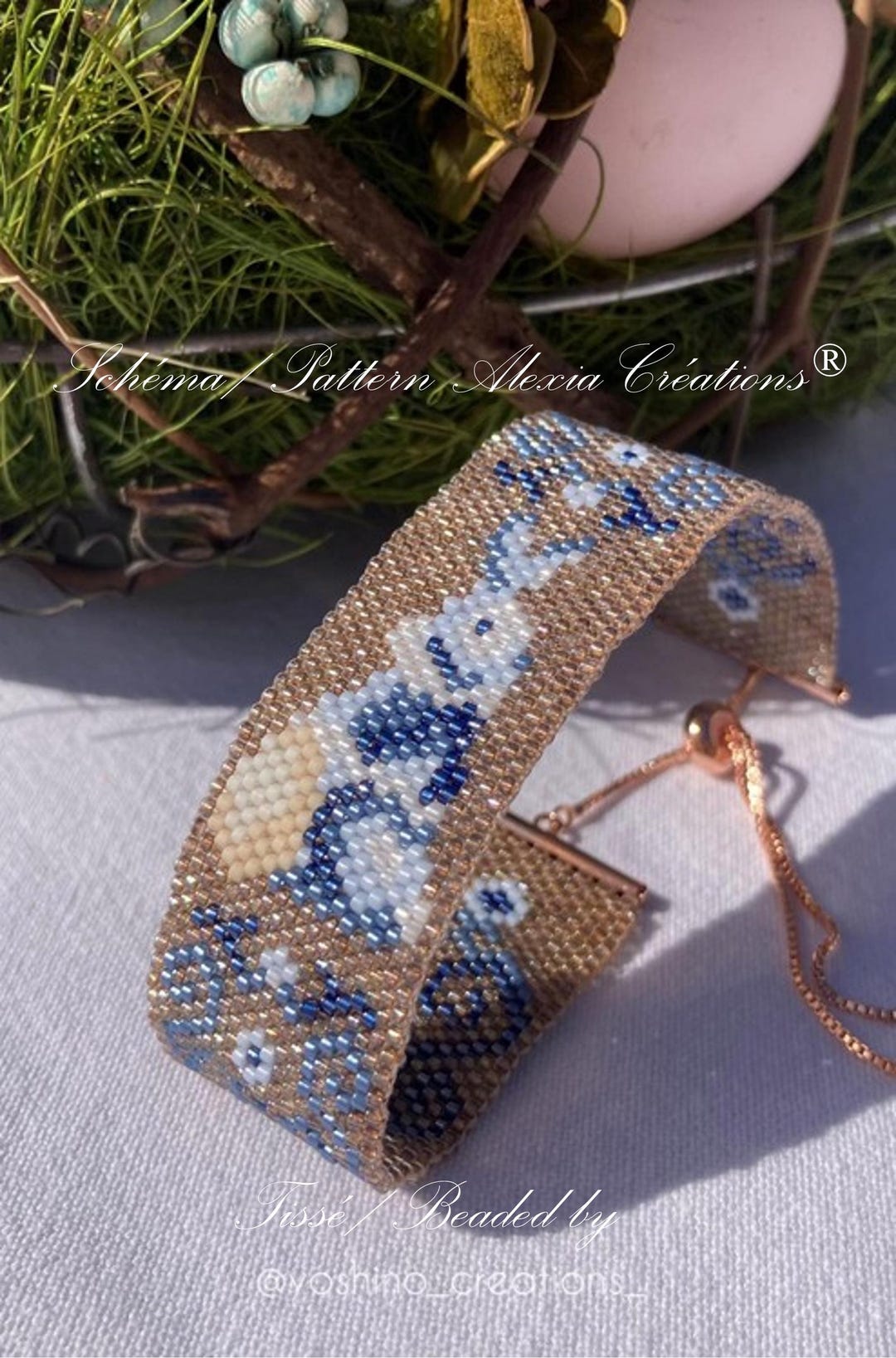 Peyote Pattern Bracelet - Easter Bunny - Etsy