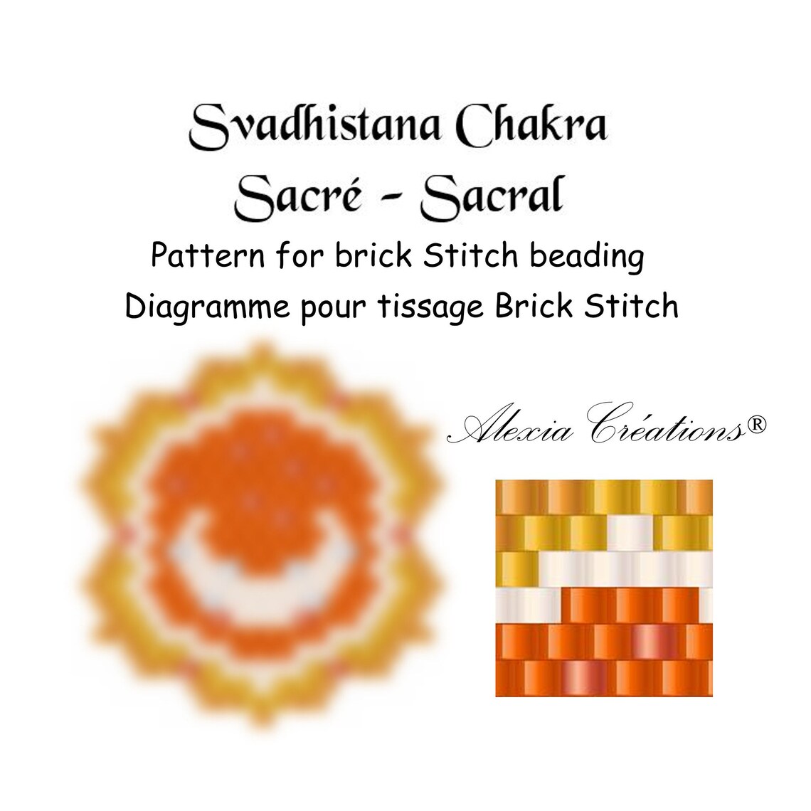 Set of 7 Brick Stitch Patterns 7 Chakras | Etsy