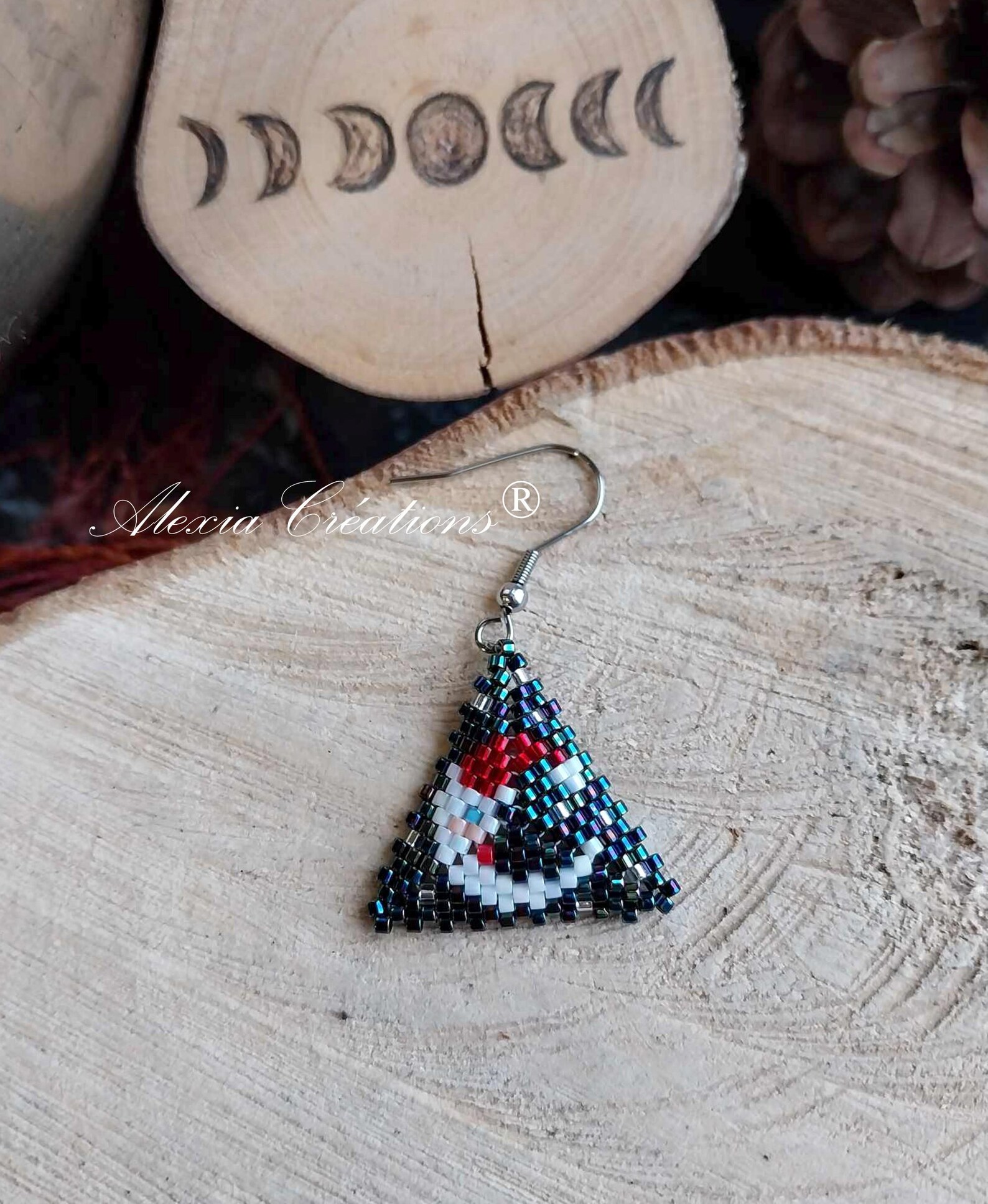 Little 3d Peyote Triangle Pattern, 11 Rows , Christmas Moon. Christmas ...