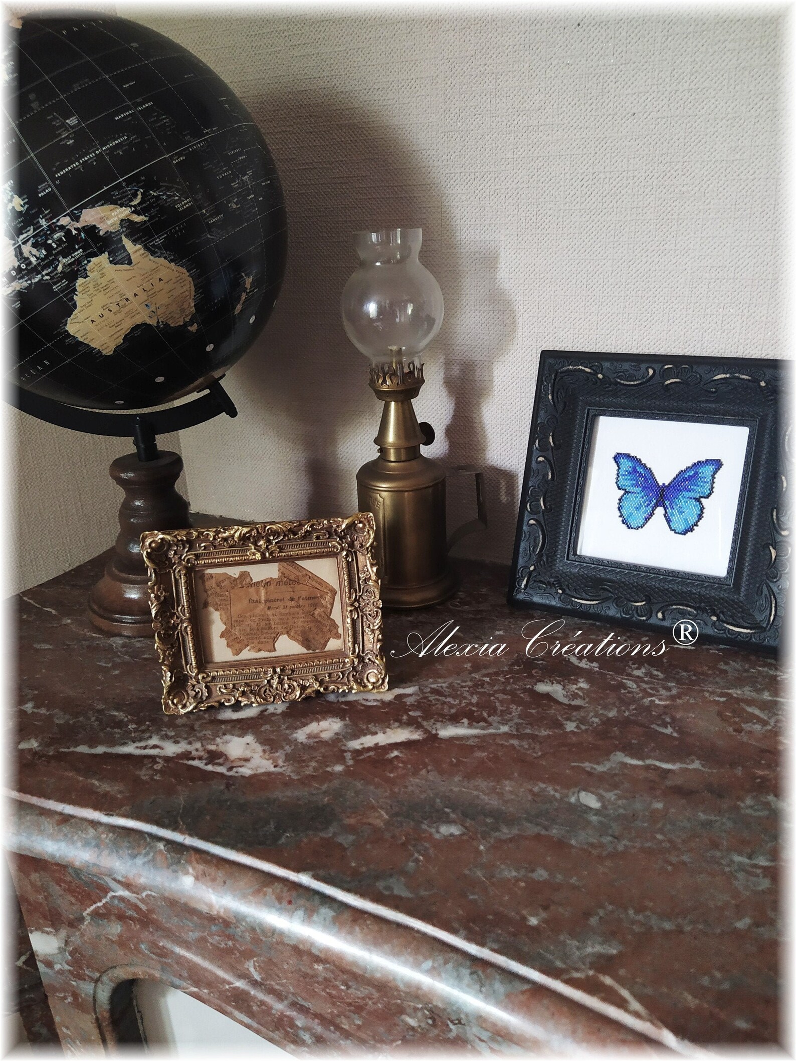 Brick Stitch Pattern. Blue Butterfly - Morpho - Etsy