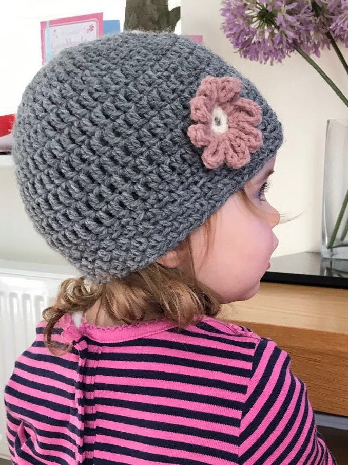Crochet Hat Pattern Graceful Grey - Etsy