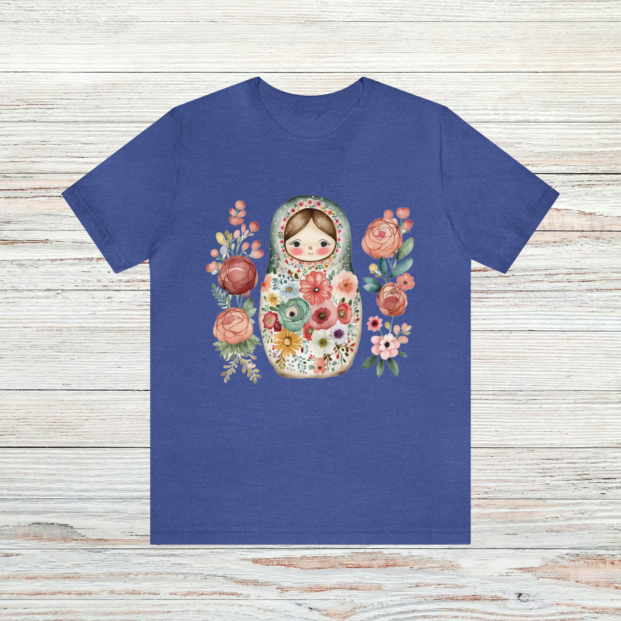 Stacking Doll Shirt Summer Slavic Folk Art Nesting Doll T-shirt Russian ...