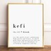 Kefi Greek Word Definition Printable Art Gift Office Wall Happiness Fun ...