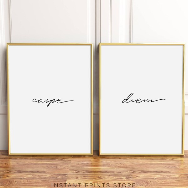 Carpe Diem Poster - Etsy