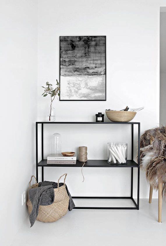 Grey Printable Art Monochrome Abstract Print Black White - Etsy