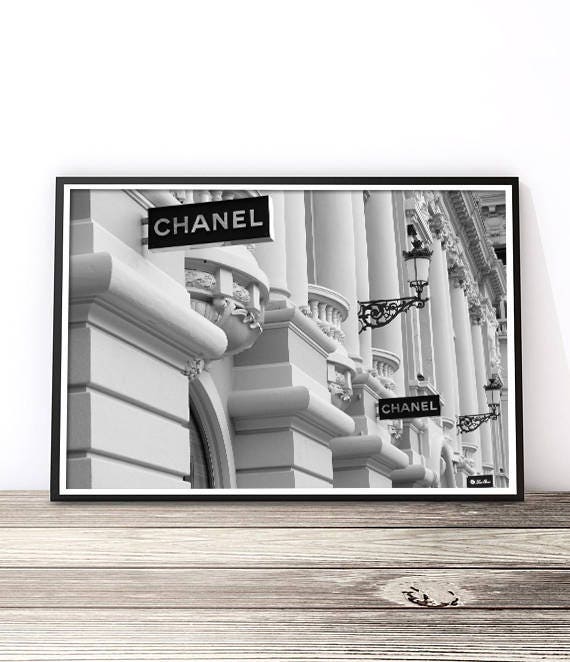 Coco Chanel Printable Poster Photography Art Paris Street - Etsy