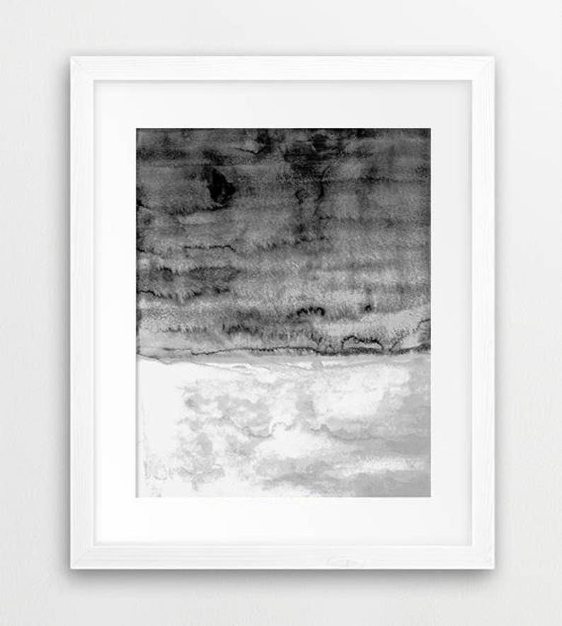 Grey Printable Art Monochrome Abstract Print Black White | Etsy
