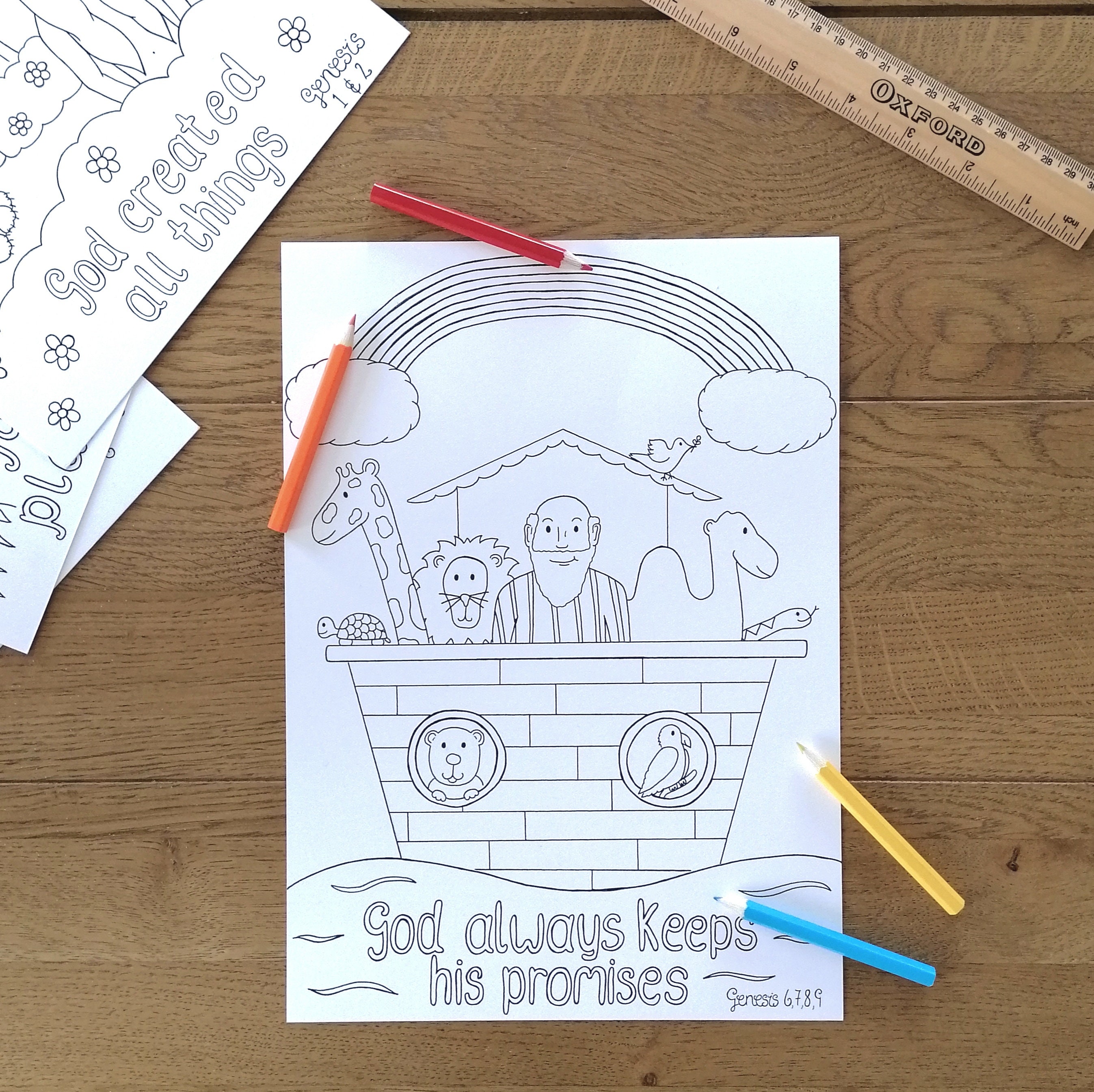 Bible Story Colouring Pages Christian Gift Christian Colouring Sheets ...