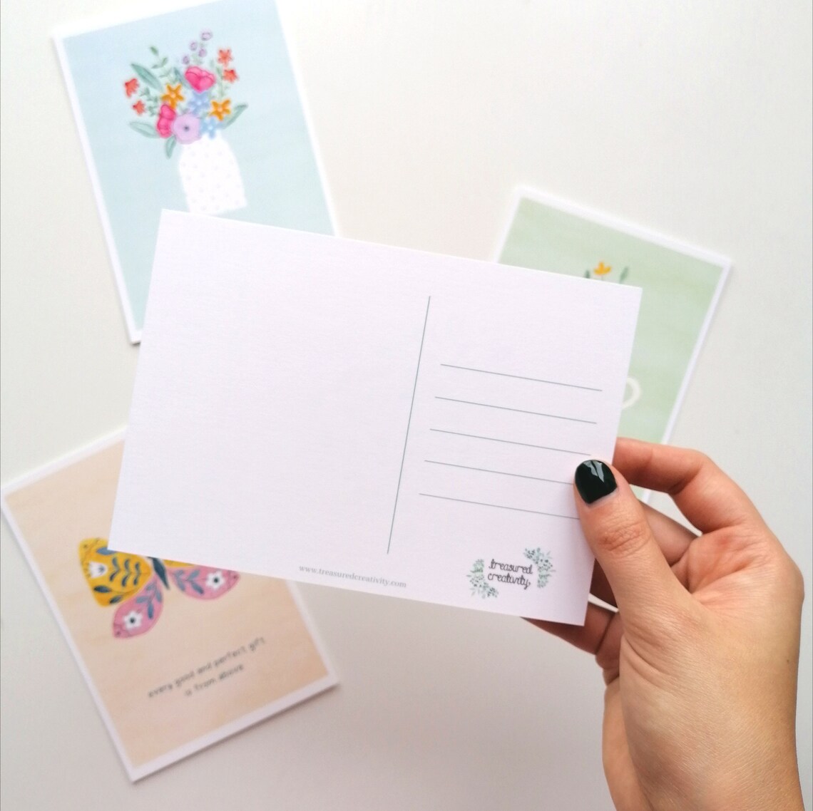 Set of 4 Bible Verse Postcards Christian Postcard Pack - Etsy