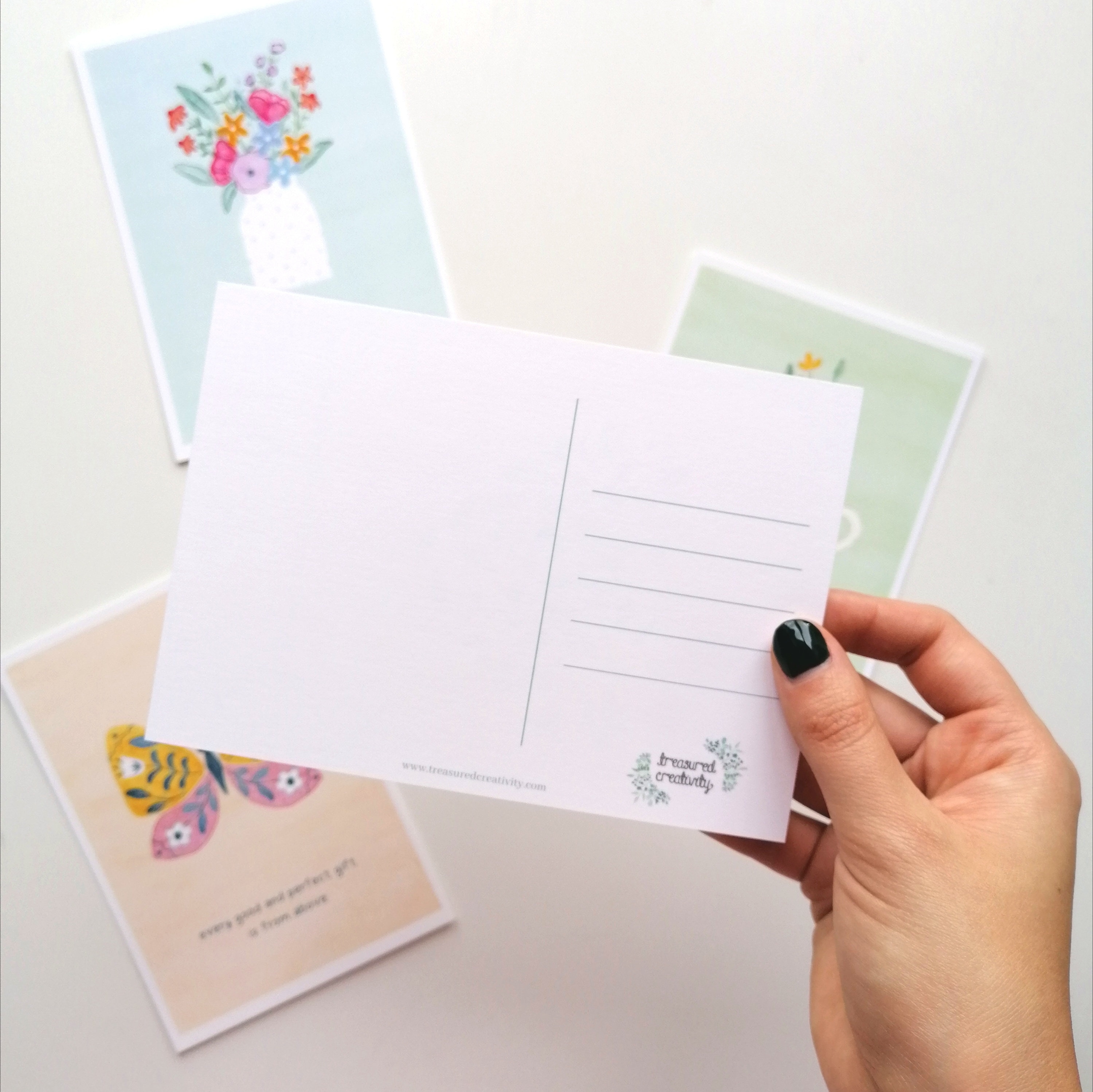 Set of 4 Bible Verse Postcards Christian Postcard Pack - Etsy