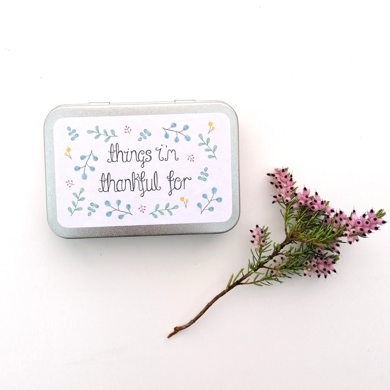 Things I'm Thankful for Box Gratitude Box Gift for Her Gift for Him ...