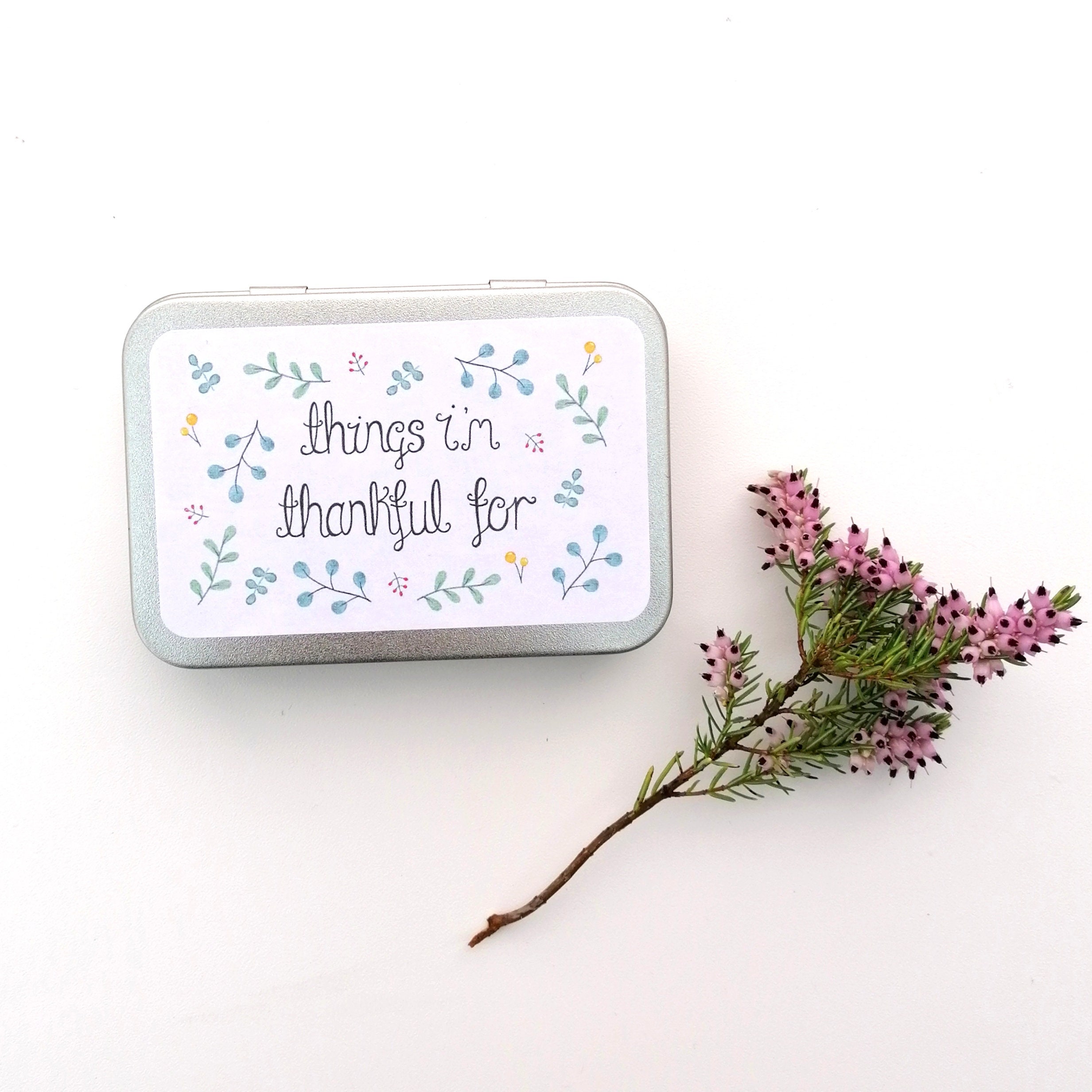 Things I'm Thankful for Box Gratitude Box Gift for Her Gift for Him ...