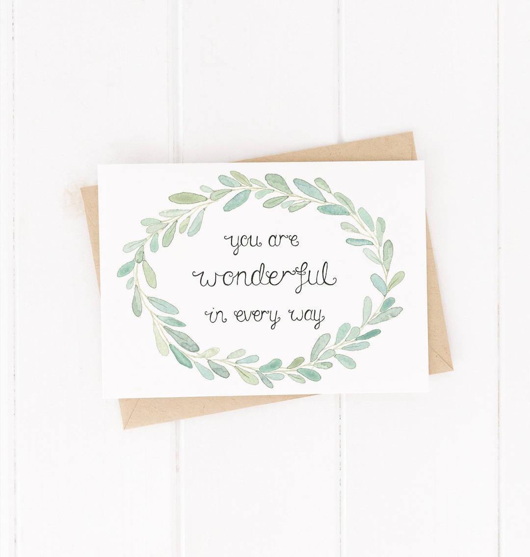 Vous êtes merveilleux dans tous les sens carte-carte d'encouragement ...