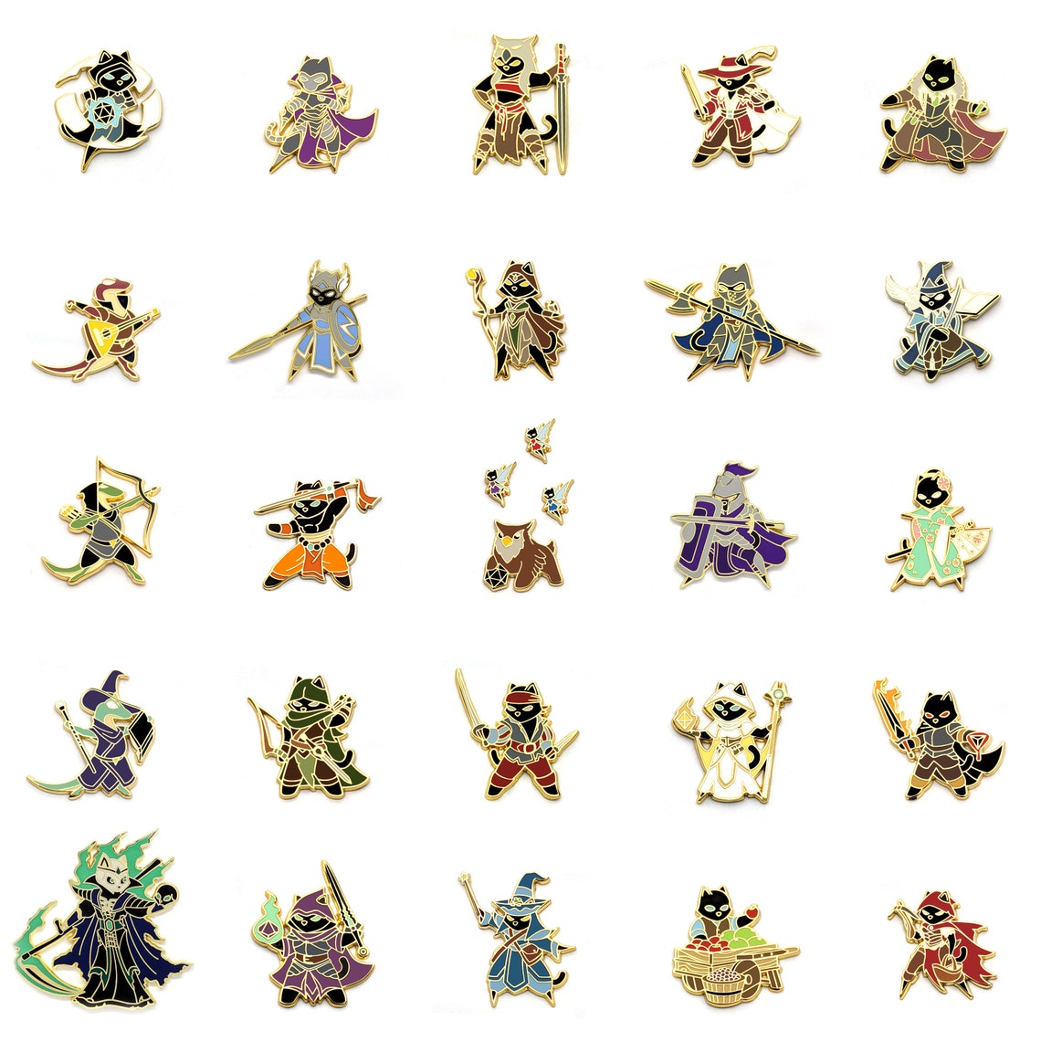 Barbarian Class - RPG Black Cat S1 - Hard Enamel Pin - Etsy