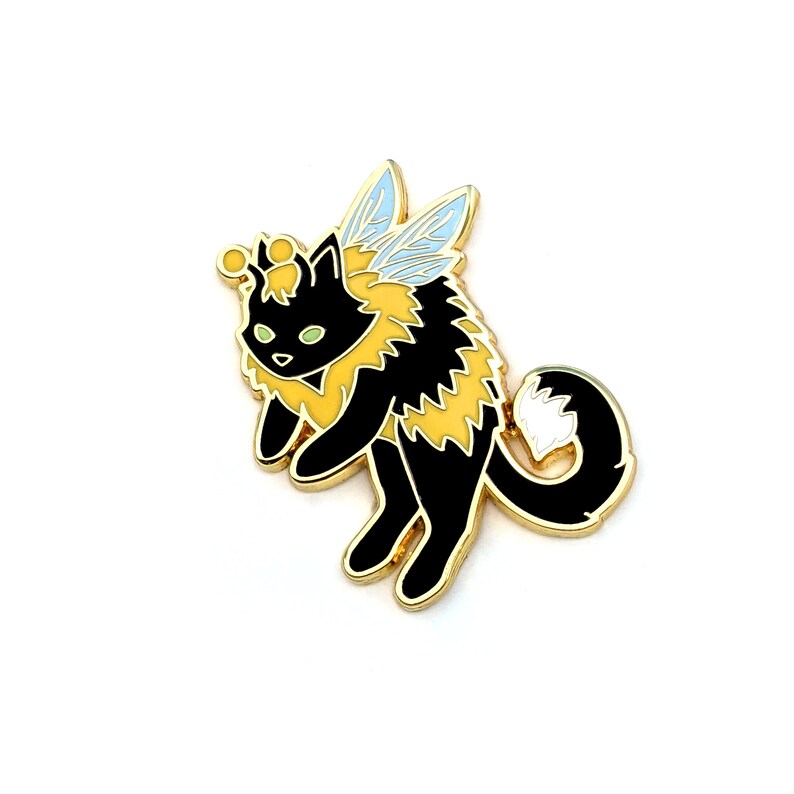 Bumble Bee Cat Hard Enamel Pin - Etsy