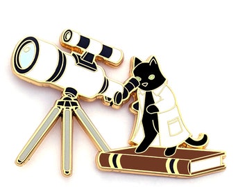 Electrical Engineering Cat Hard Enamel Pin Scientist Cat Pin Soldering ...