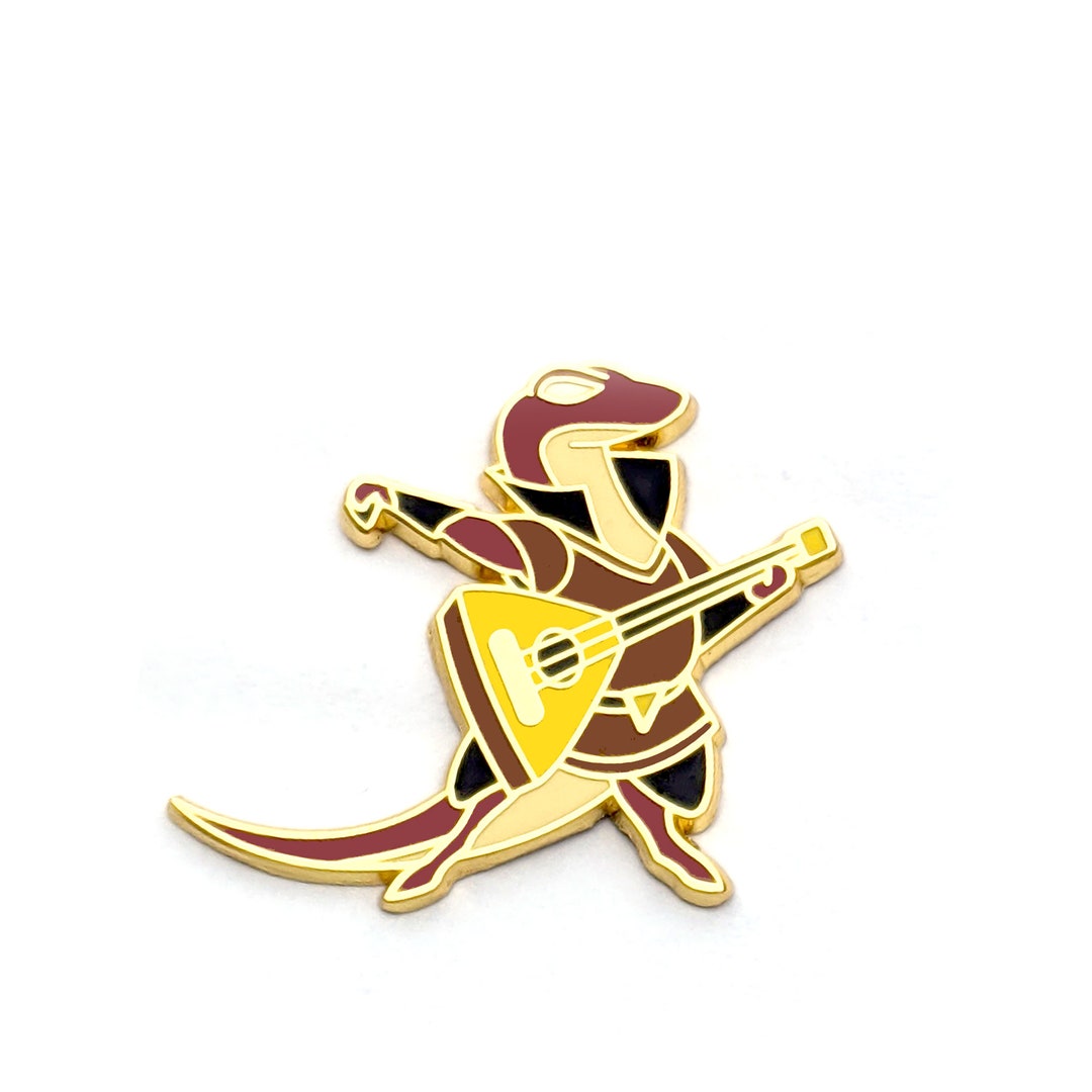 Bard Class RPG Lizard S2 Hard Enamel Pin - Etsy