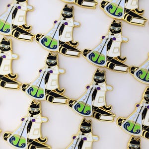 Chemistry Cat Hard Enamel Pin - Scientist Cat Pin - Enamel Pin Cat - Etsy