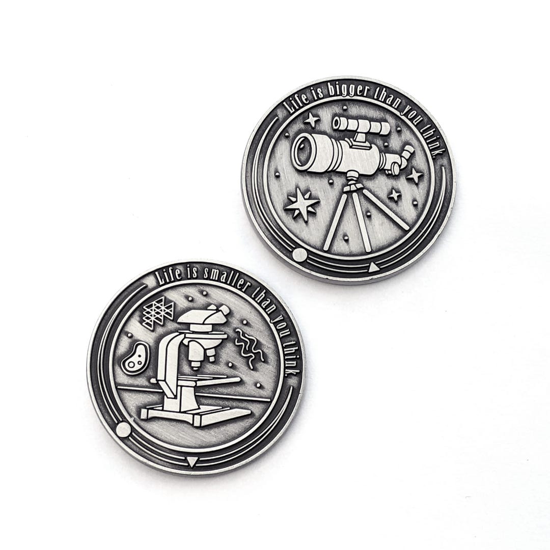 Scientific Wonder Coin - Nerdy Science Challenge Coin - Etsy