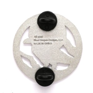 Encircled Raven Pin - Crow Pin - Black Bird Pin - Hard Enamel Pin ...