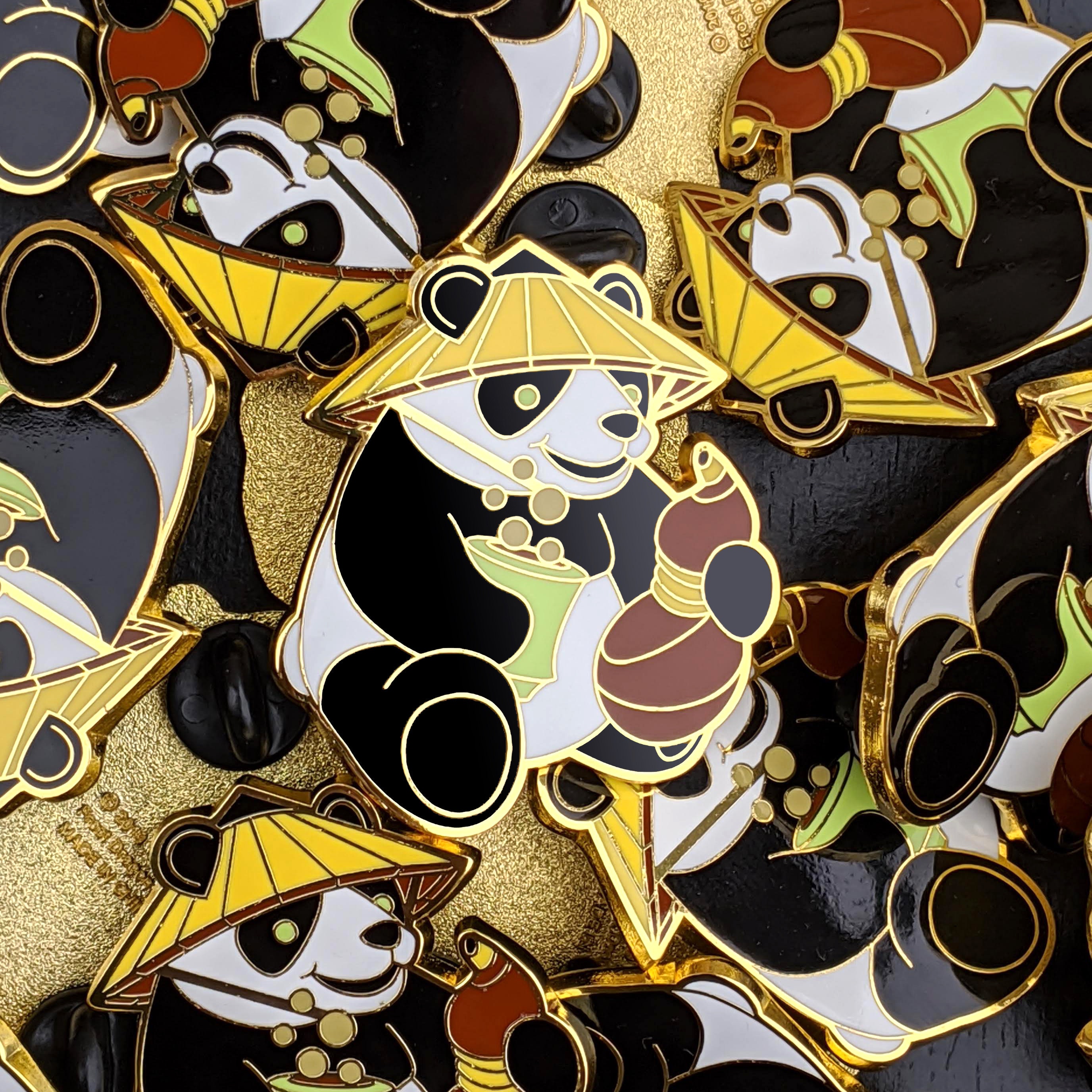 Tipsy Panda Pin Hard Enamel Pin Panda Sake Pin - Etsy