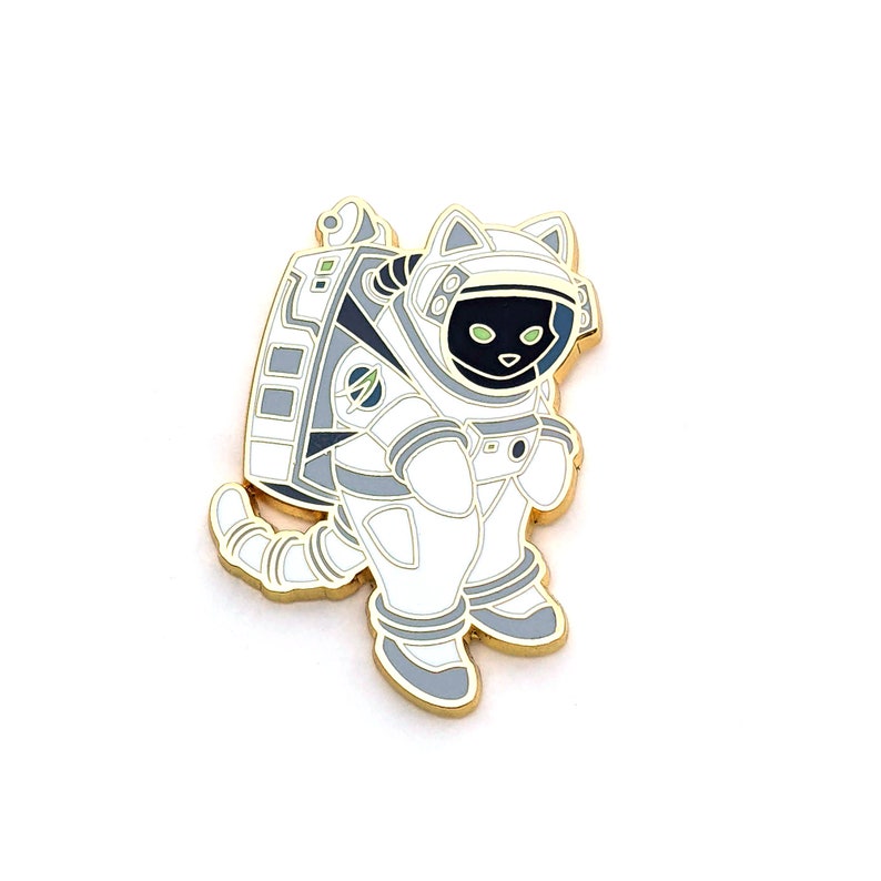 Astronaut Cat Hard Enamel Pin - Etsy