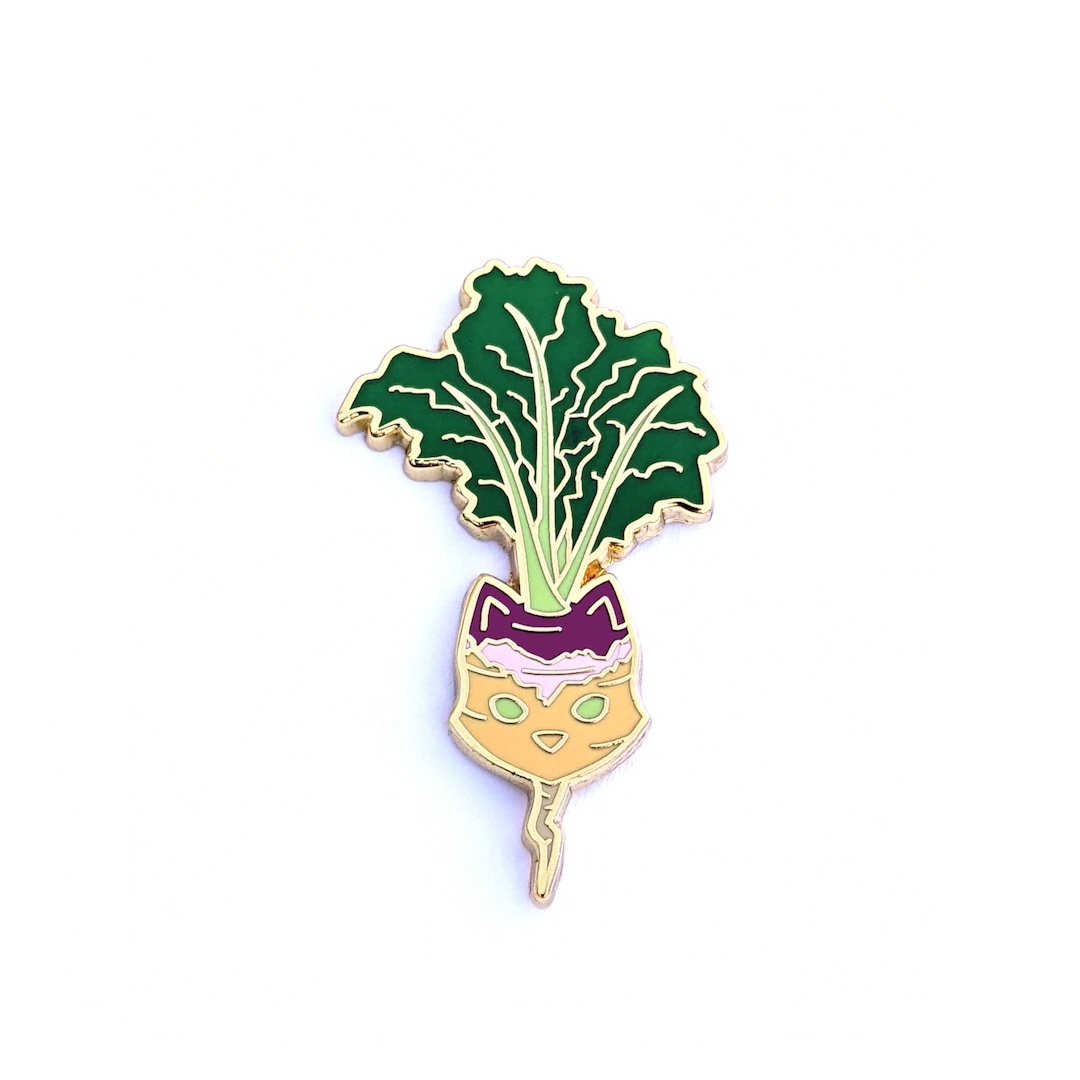 Turnip Cat - Catnip - Hard Enamel Pin - Etsy
