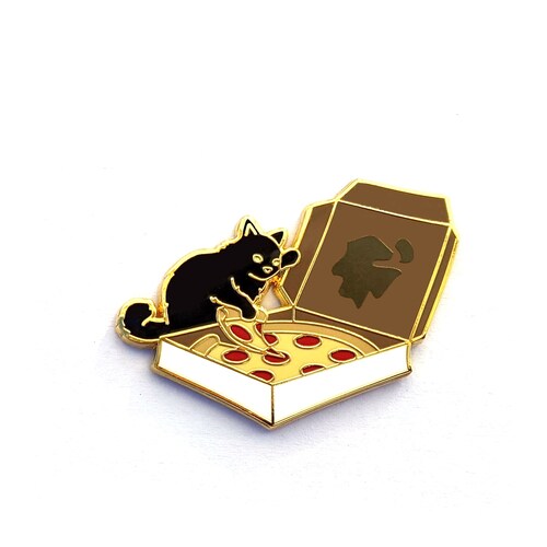 Death and Coffee Cat Pin the Kitty Grim Reaper Hard Enamel - Etsy