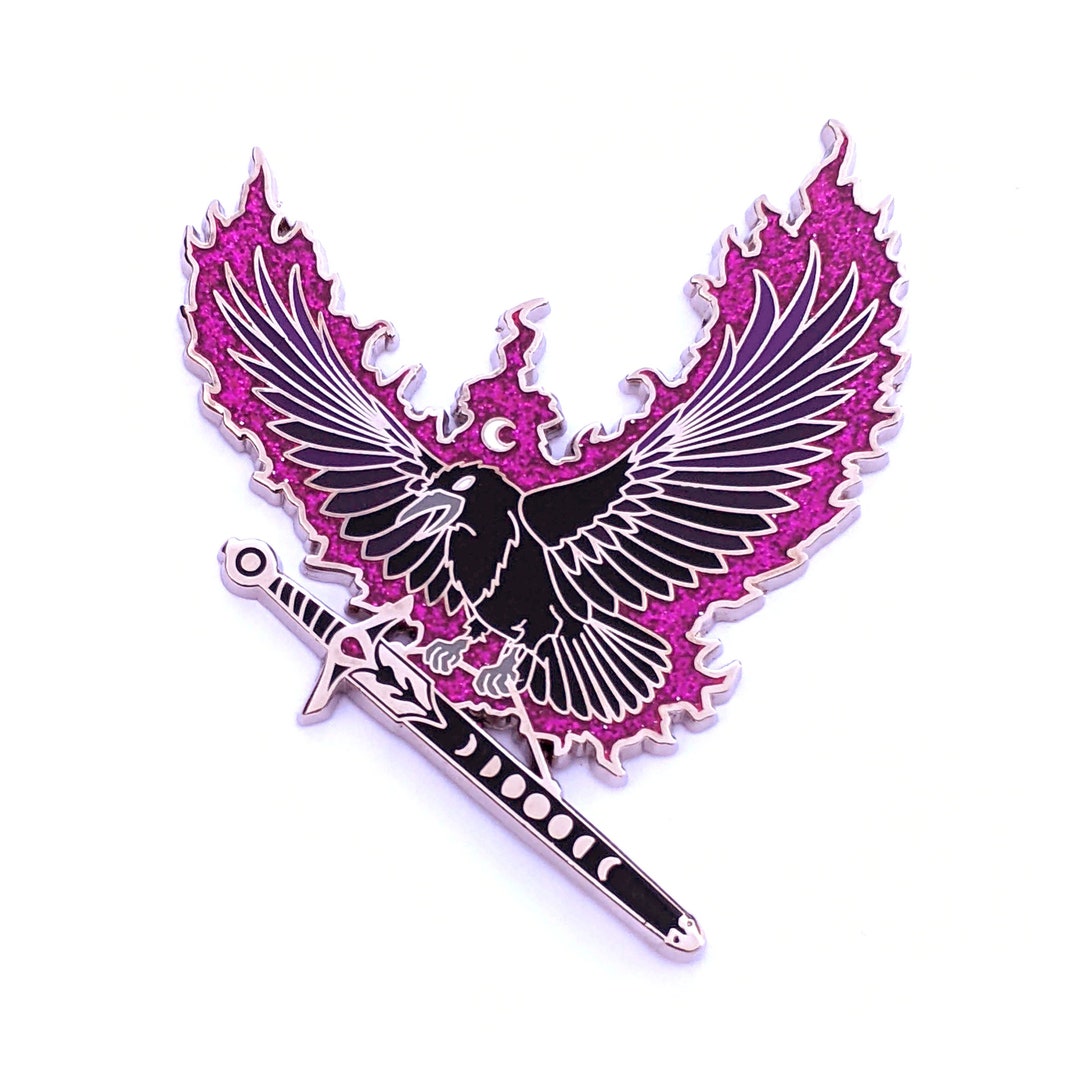 LE 100 Shiny Finder Raven Hard Enamel Pin - Etsy