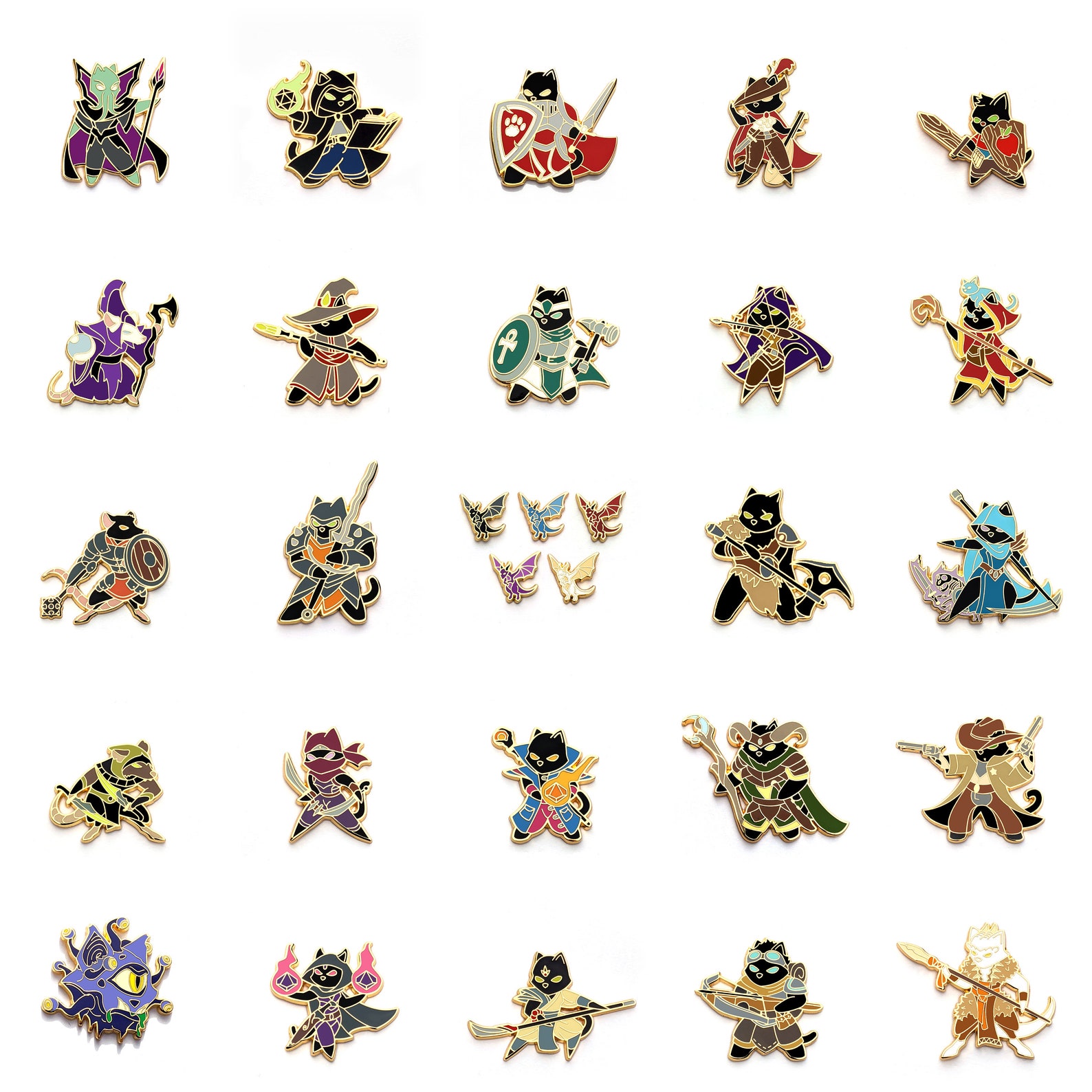 Barbarian Class - RPG Black Cat S1 - Hard Enamel Pin - Etsy