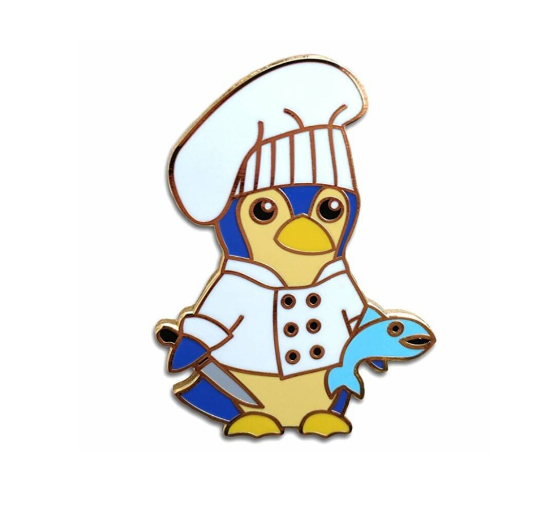 Penguin Chef Hard Enamel Pin - Etsy