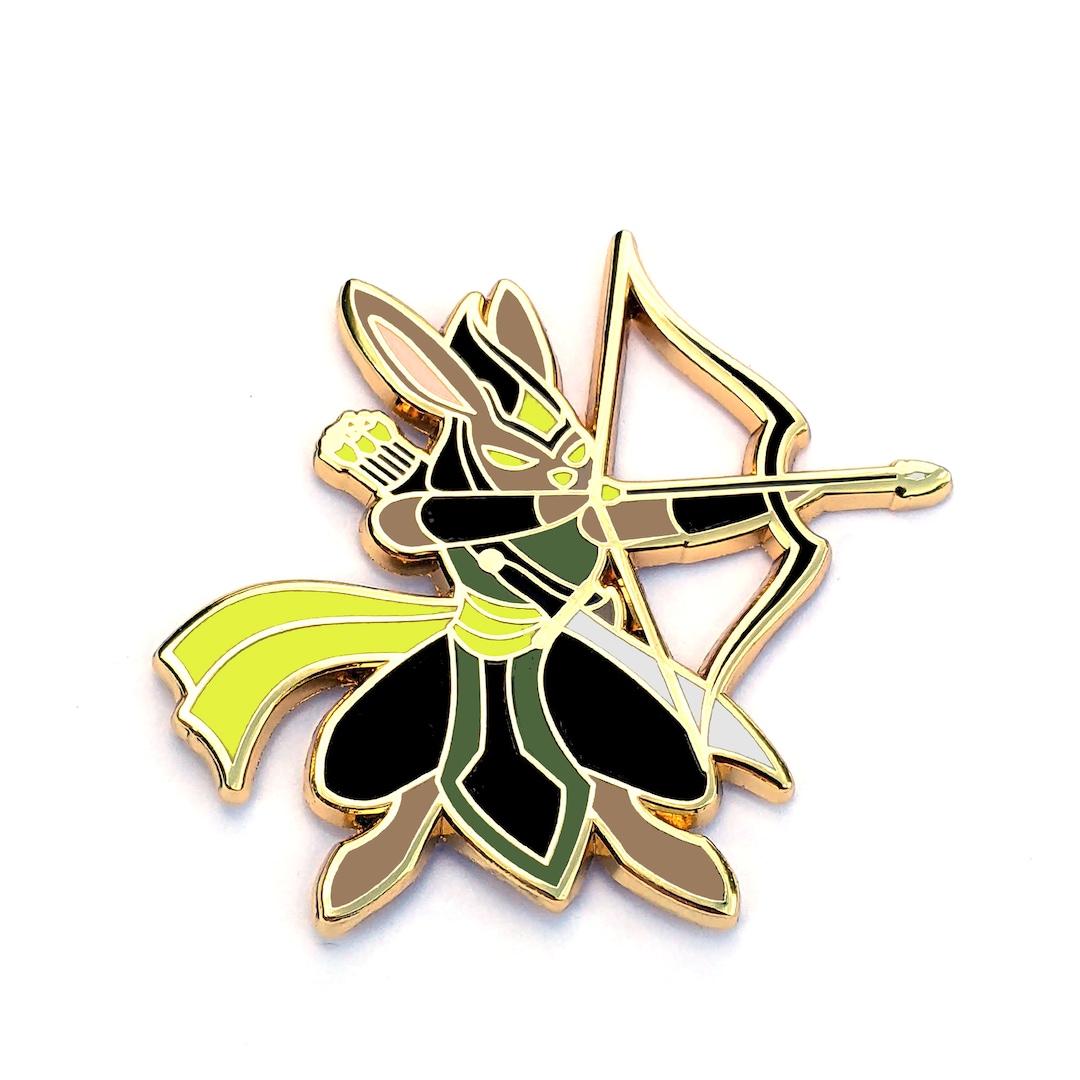 Bun Archer - Bunny Ranger Class - RPG Black Cat - Hard Enamel Pin - Etsy