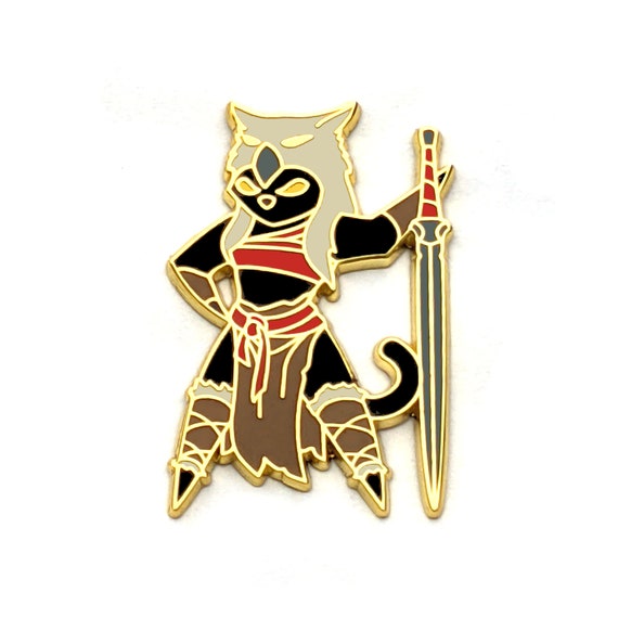 Barbarian Class RPG Black Cat S2 Hard Enamel Pin | Etsy