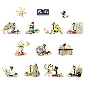 Neurology Cat Hard Enamel Pin - Neuron Cat Pin - Etsy