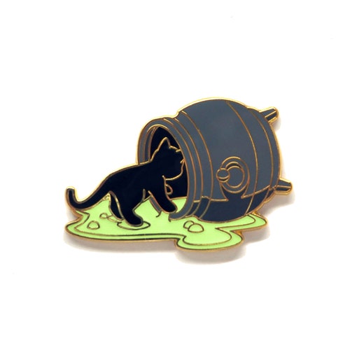 Lonely Cat Enamel Pin | Etsy