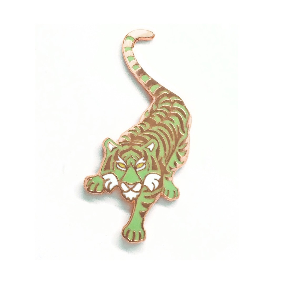 Tiger Pin - Hard Enamel - Etsy