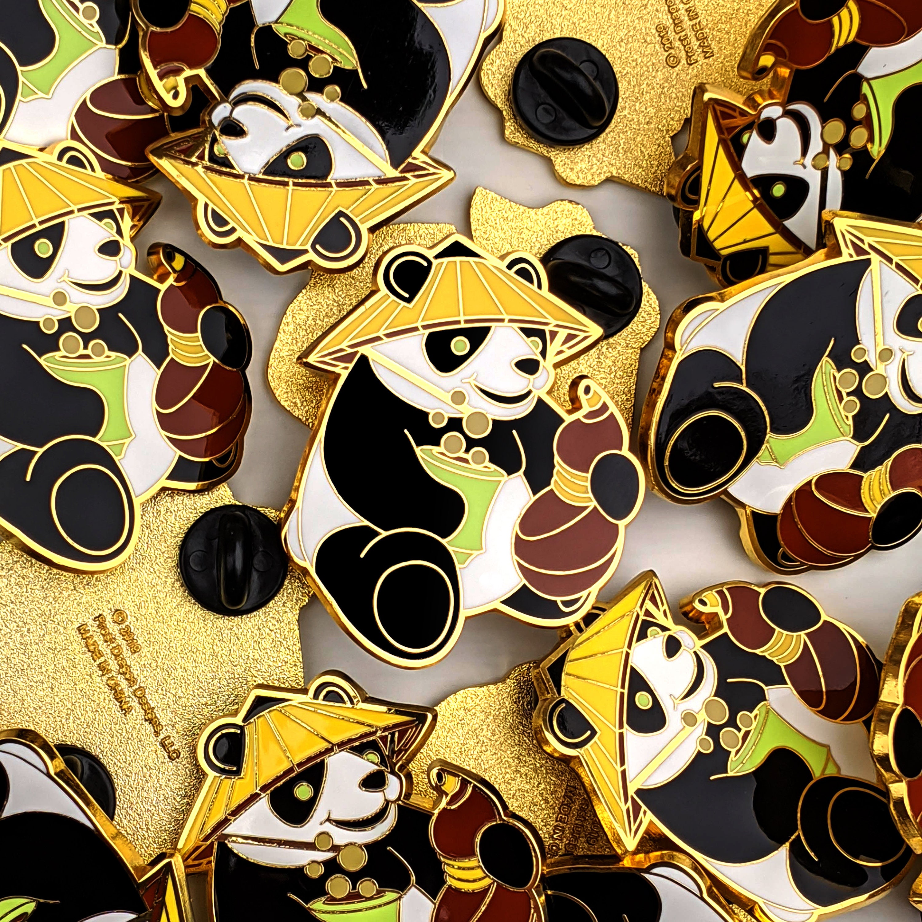 Tipsy Panda Pin Hard Enamel Pin Panda Sake Pin - Etsy
