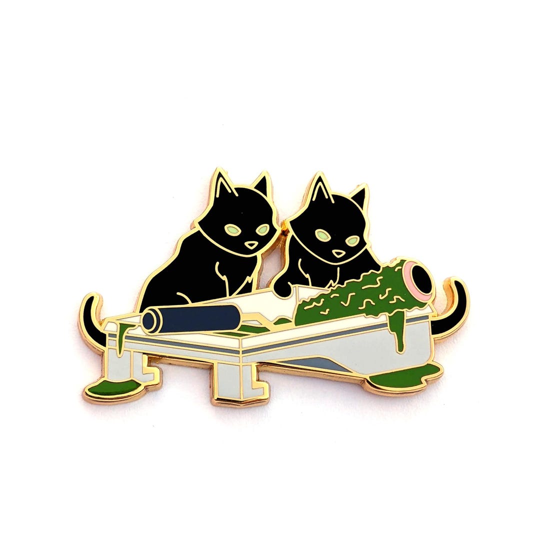 Paint Roller Cat - Hard Enamel Pin - House Painter Cat Pin - Etsy