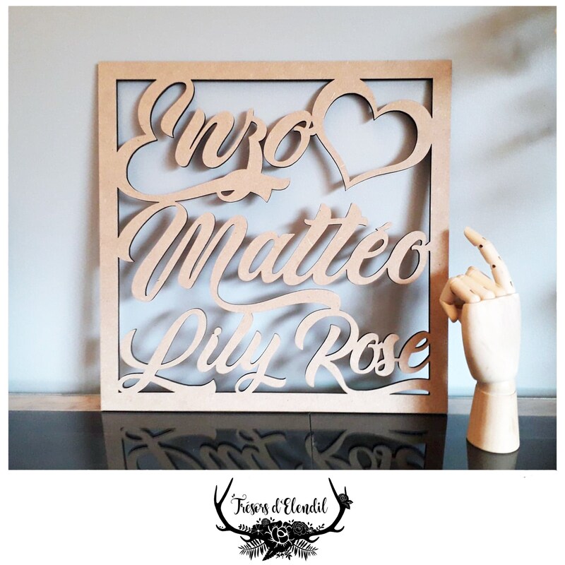 Cadre personnalisé prénom - Etsy France