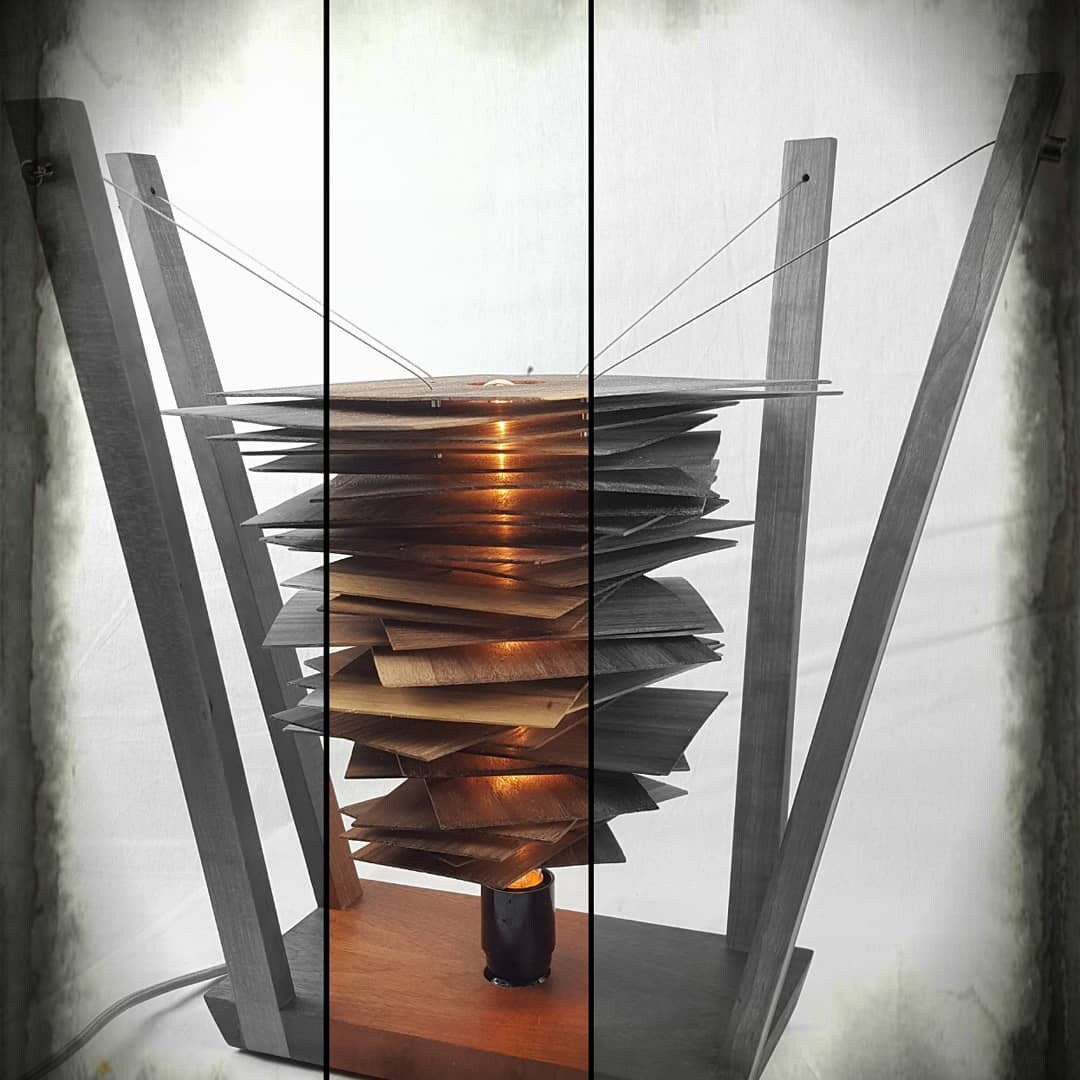 Table Lamp, Lightning, Wooden Lamp, Modern Lamp, Unique Suspension ...