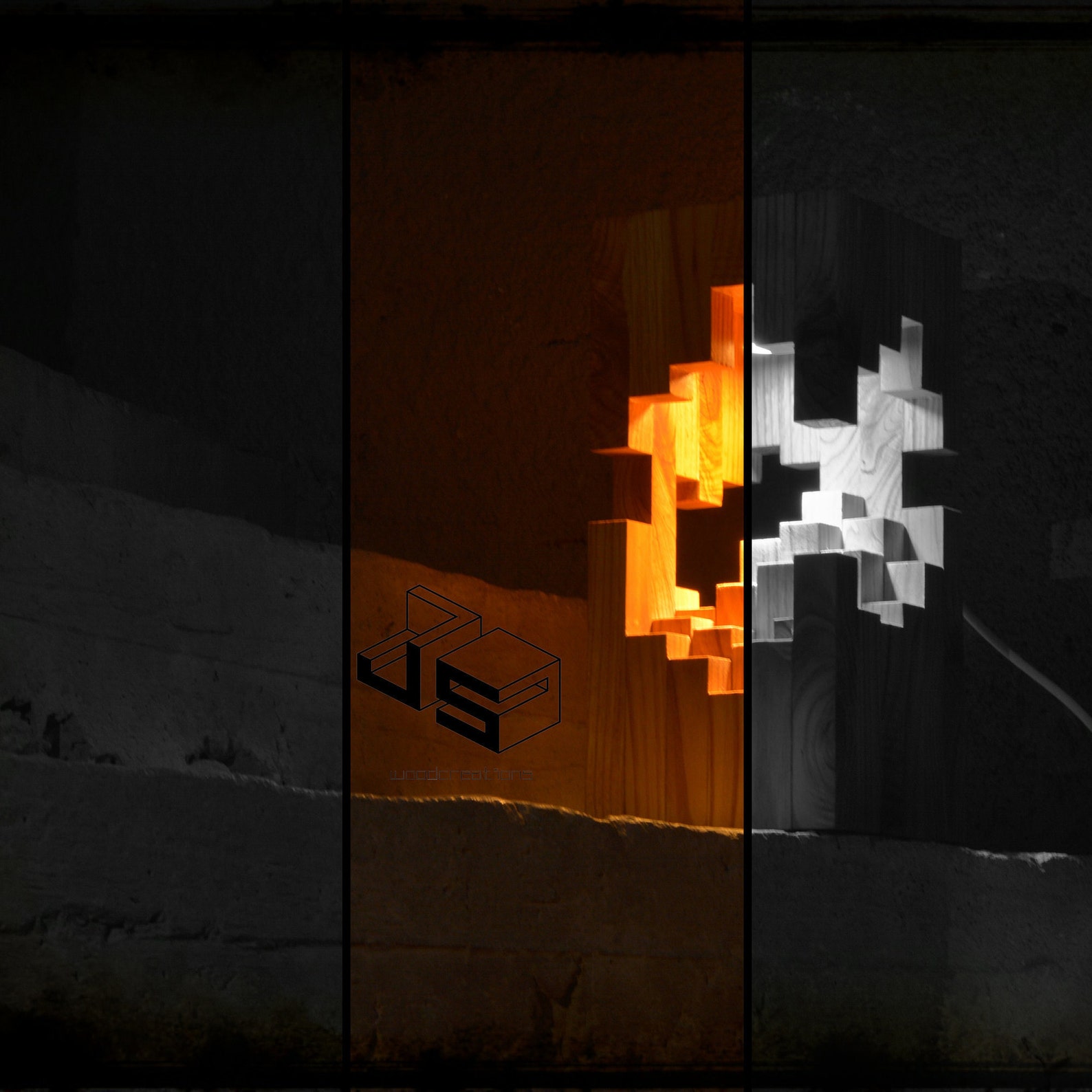 Lamp, Table Lamp, Home Decor, Lightning, Modern Lamp, Unique, Cubic ...