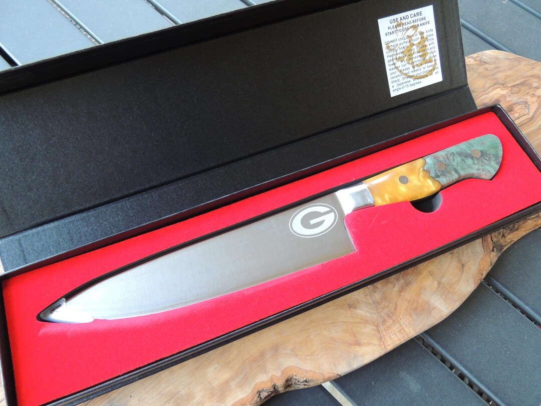 Green Bay Packer Chef's Knife - Etsy