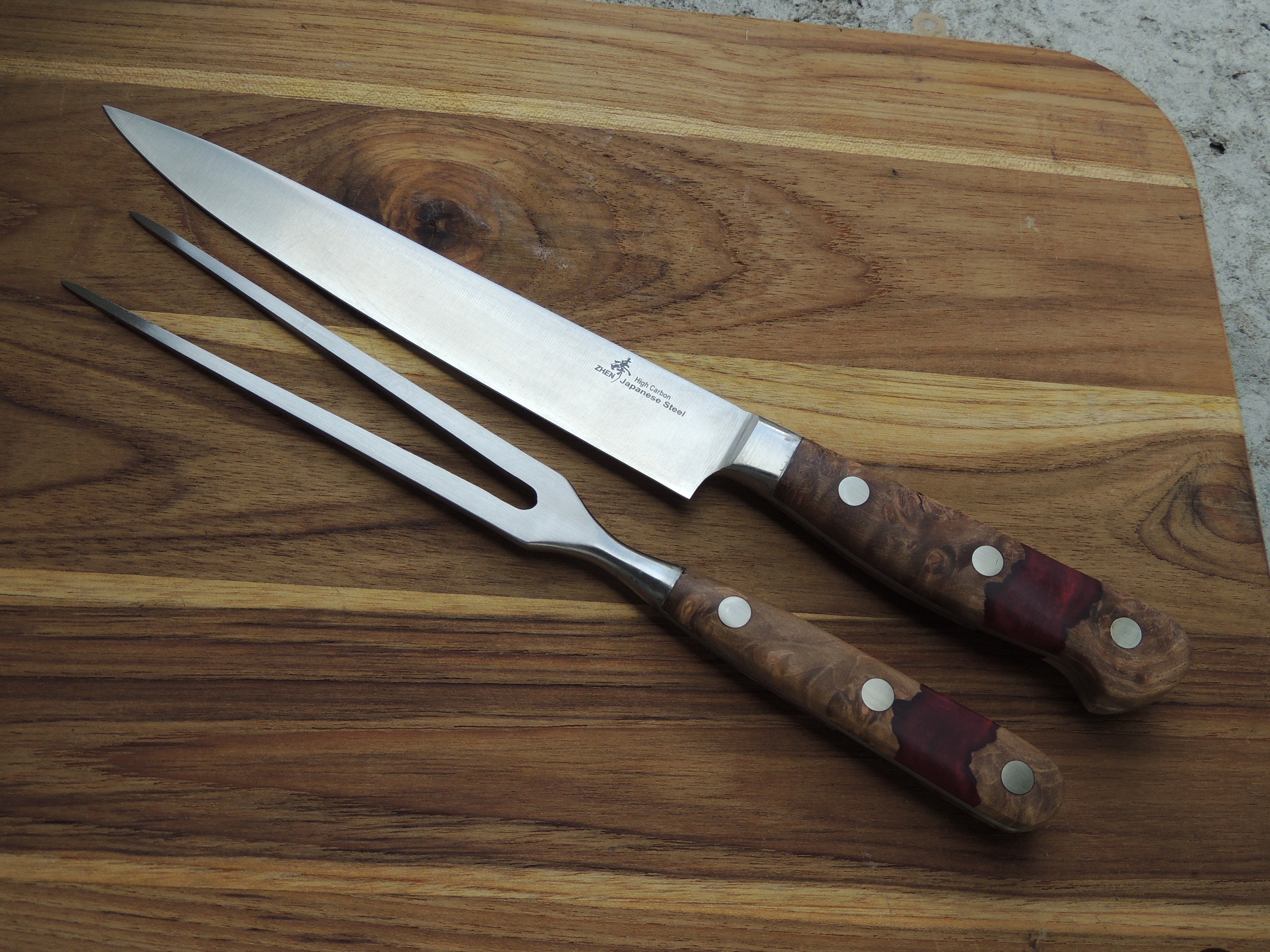 Stainless Steel Carving Set - Etsy