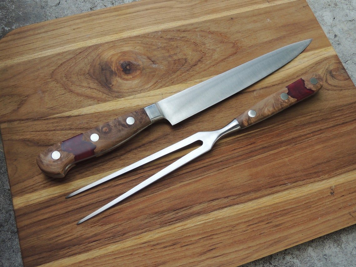 Stainless Steel Carving Set | Etsy