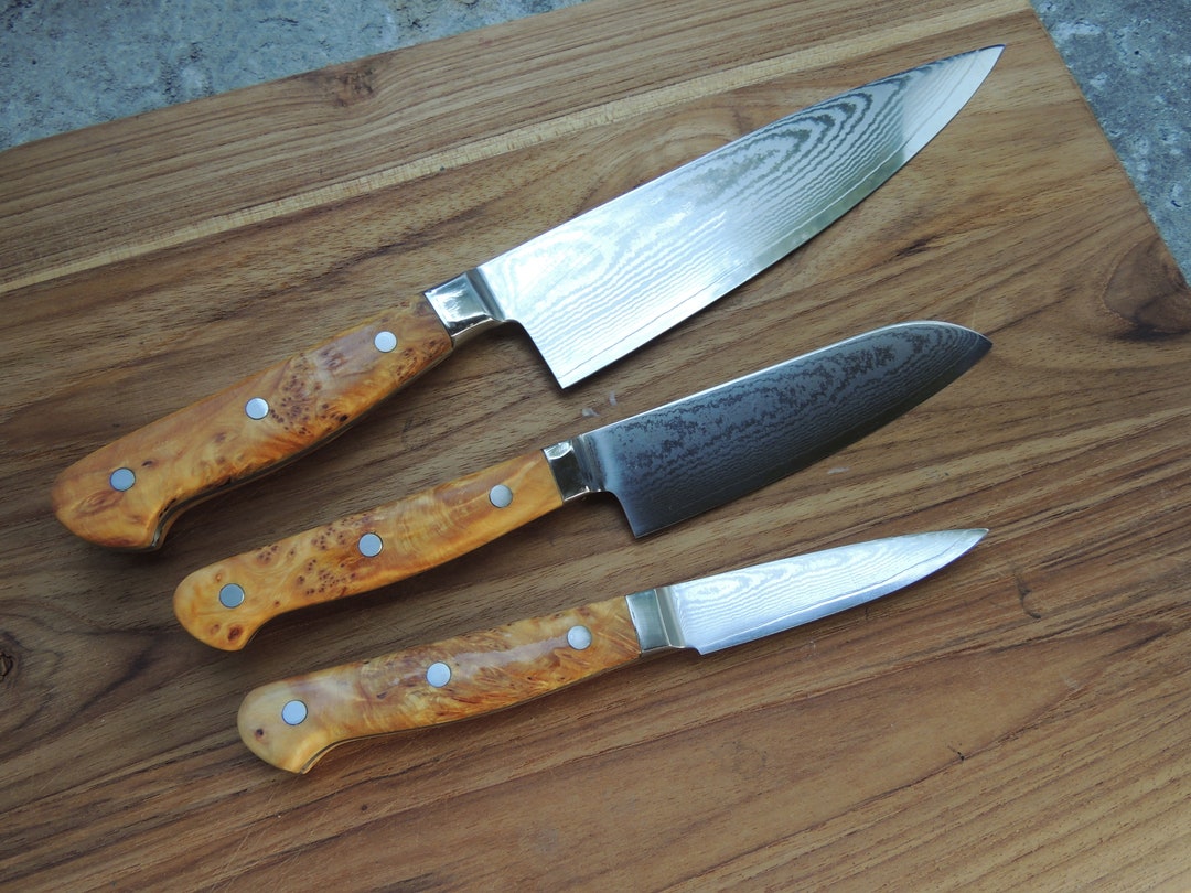 VG-10 Kitchen Knife Set - Etsy