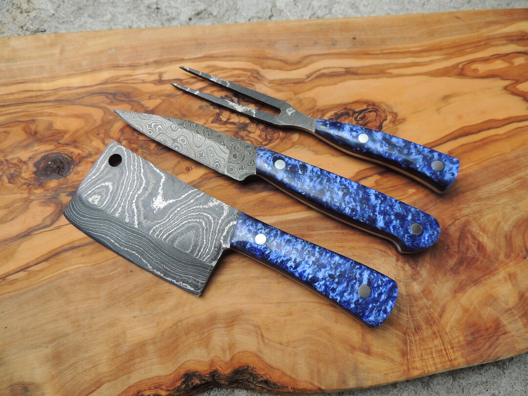 Damascus Cheese Set - Etsy
