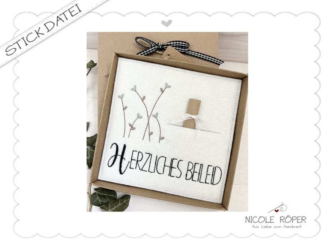 Embroidery File ITH Heartfelt Condolences Flowers for the Frame 18x13 ...
