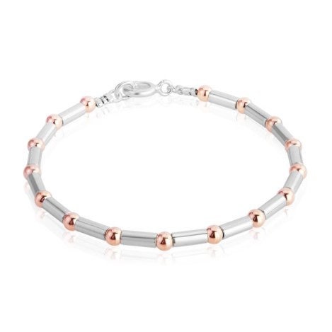 Rose gold and silver bracelet store